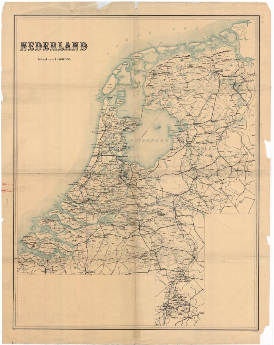 Oude kaart Nederland - kaartennederland.nl